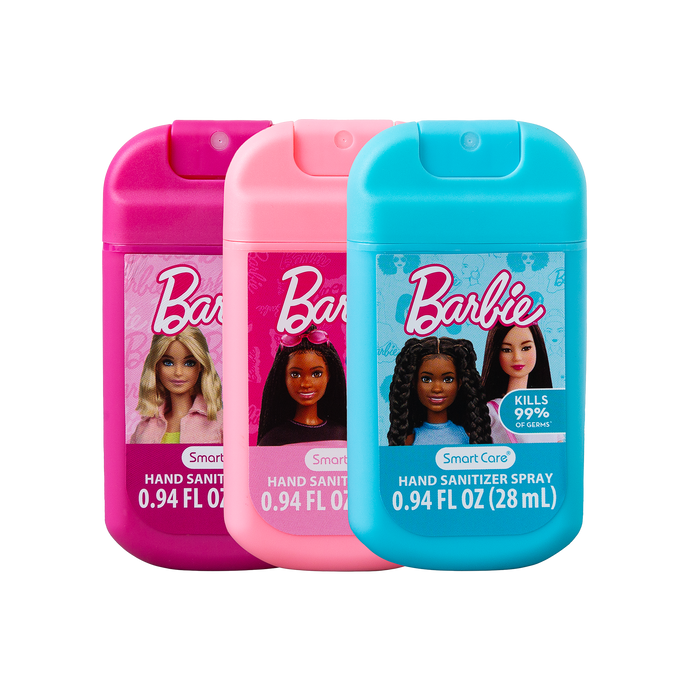 Smart Care Barbie Hand Sanitizer Spray for Kids, 3 Pack