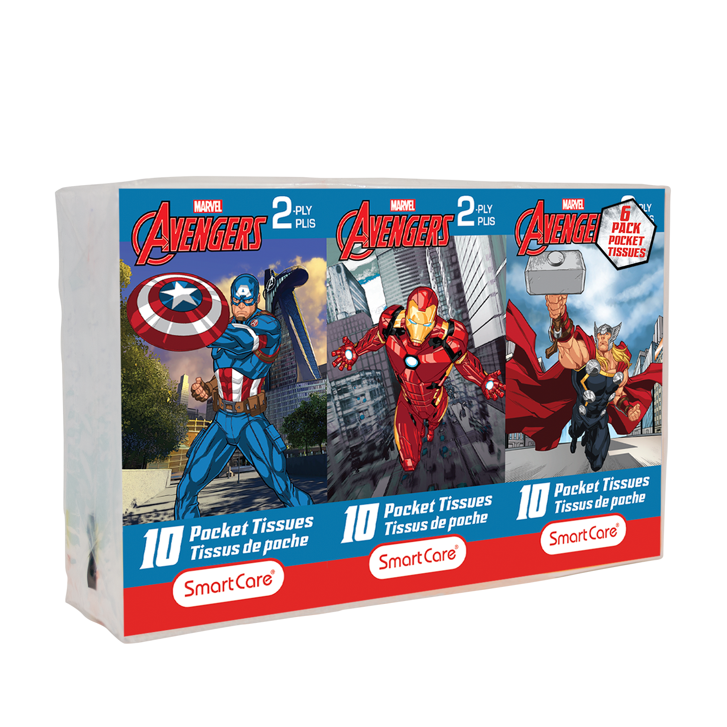 MARVEL™ Avengers Pocket Tissue (6 Pack) – Smart Care